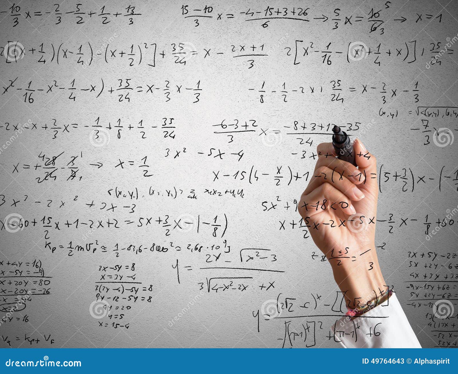 Mathematische Berechnung stockbild. Bild von person, feder - 49764643