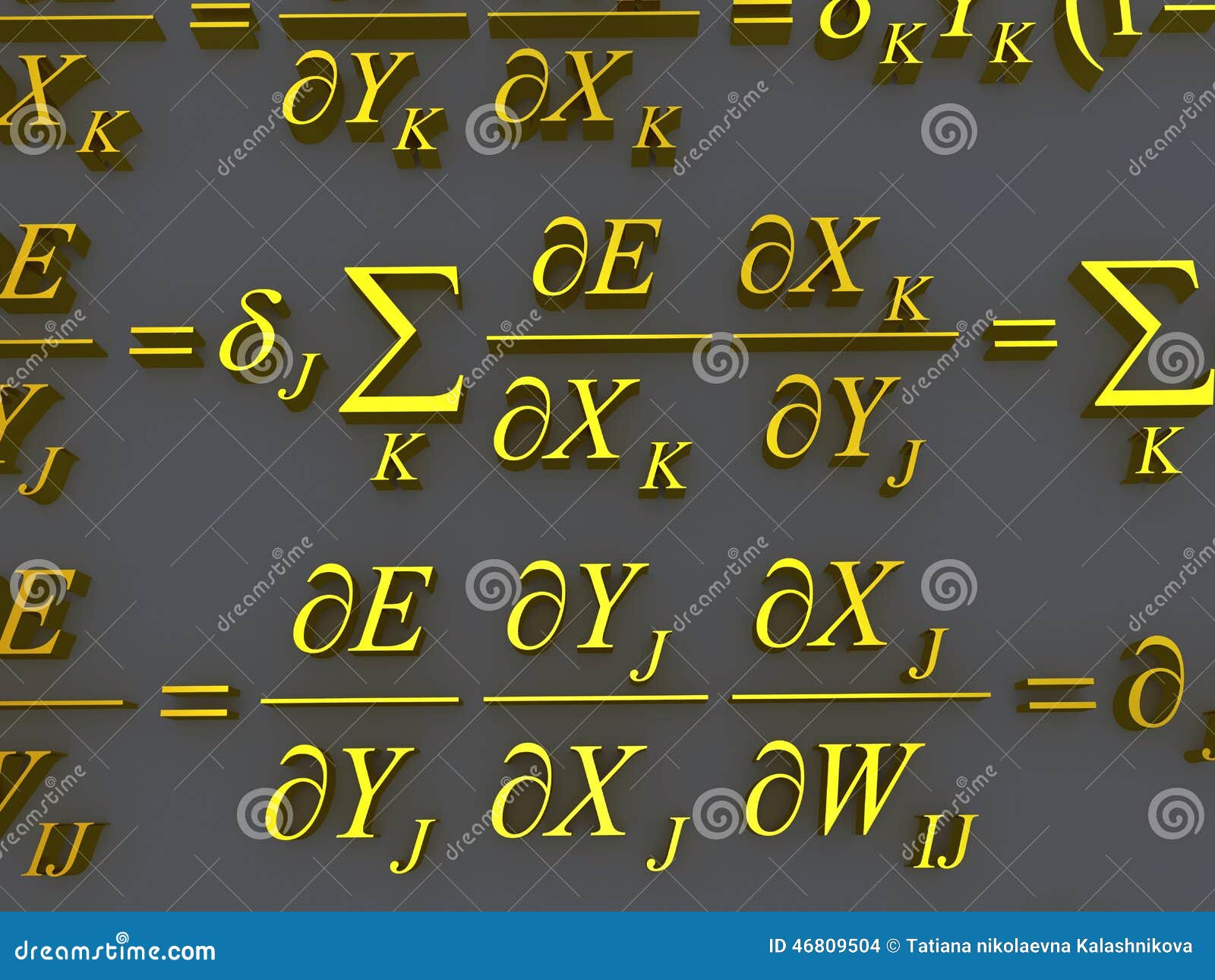 Mathematische Formeln stock abbildung. Illustration von kompliziert ...