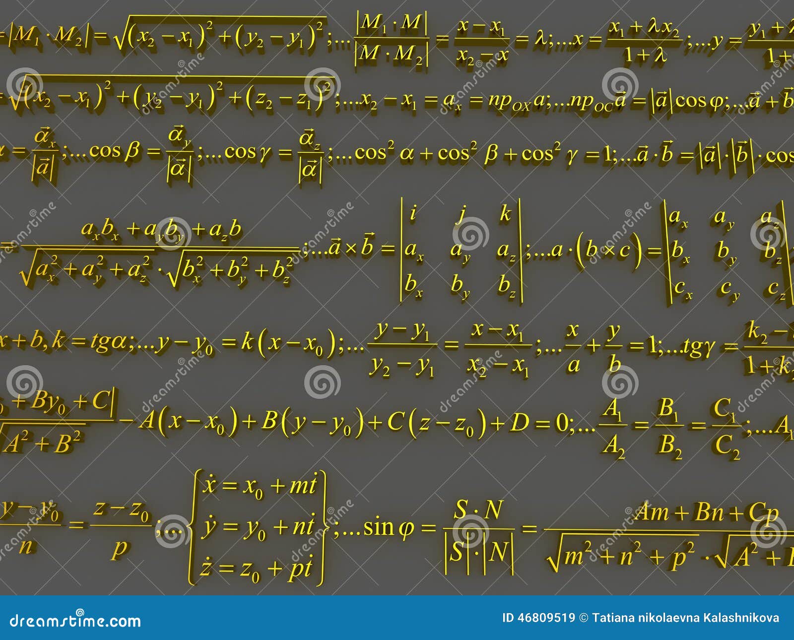 Mathematische Formeln stockbild. Bild von lektion, mathematisch - 46809519
