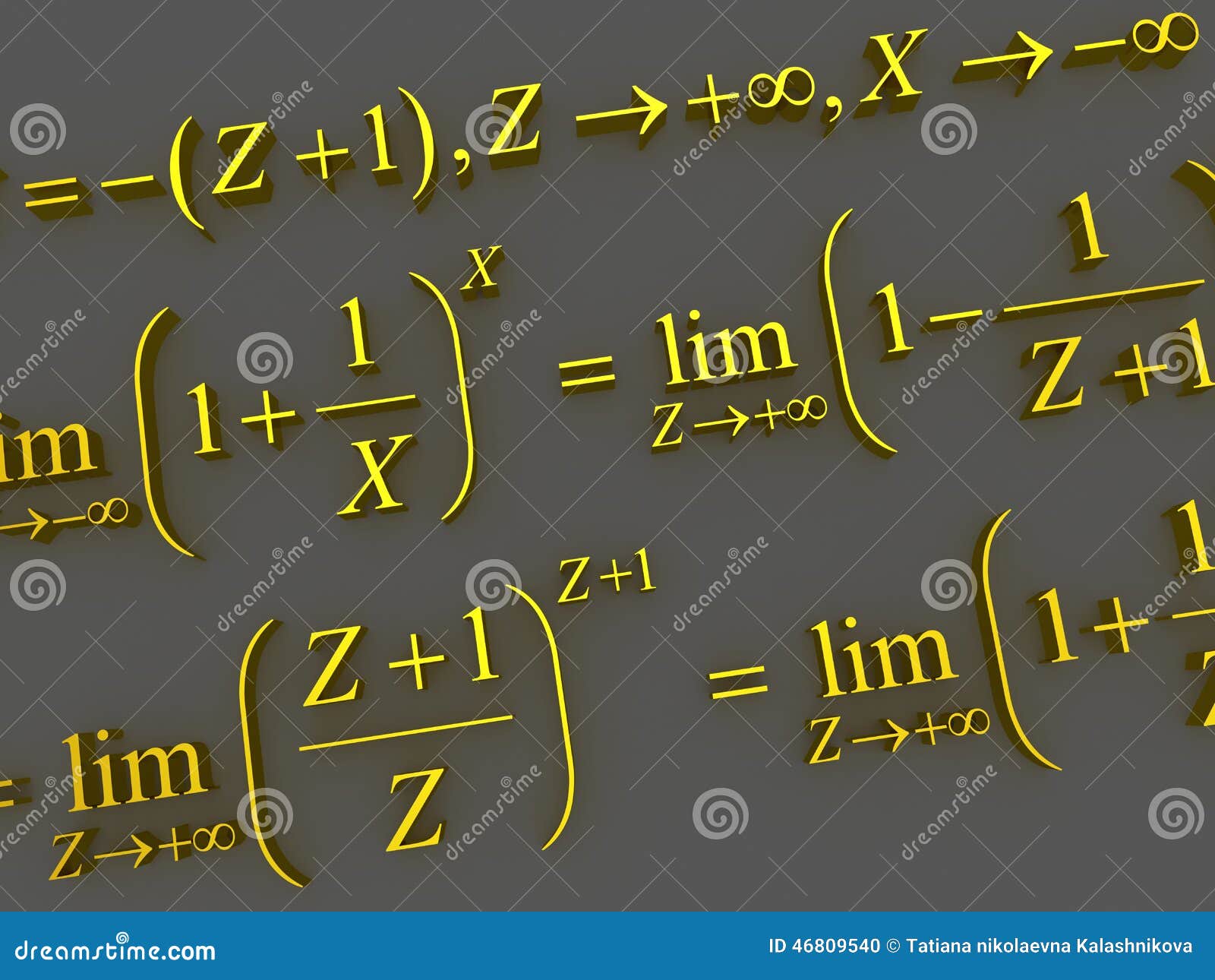Mathematische Formeln stock abbildung. Illustration von lernen - 46809540