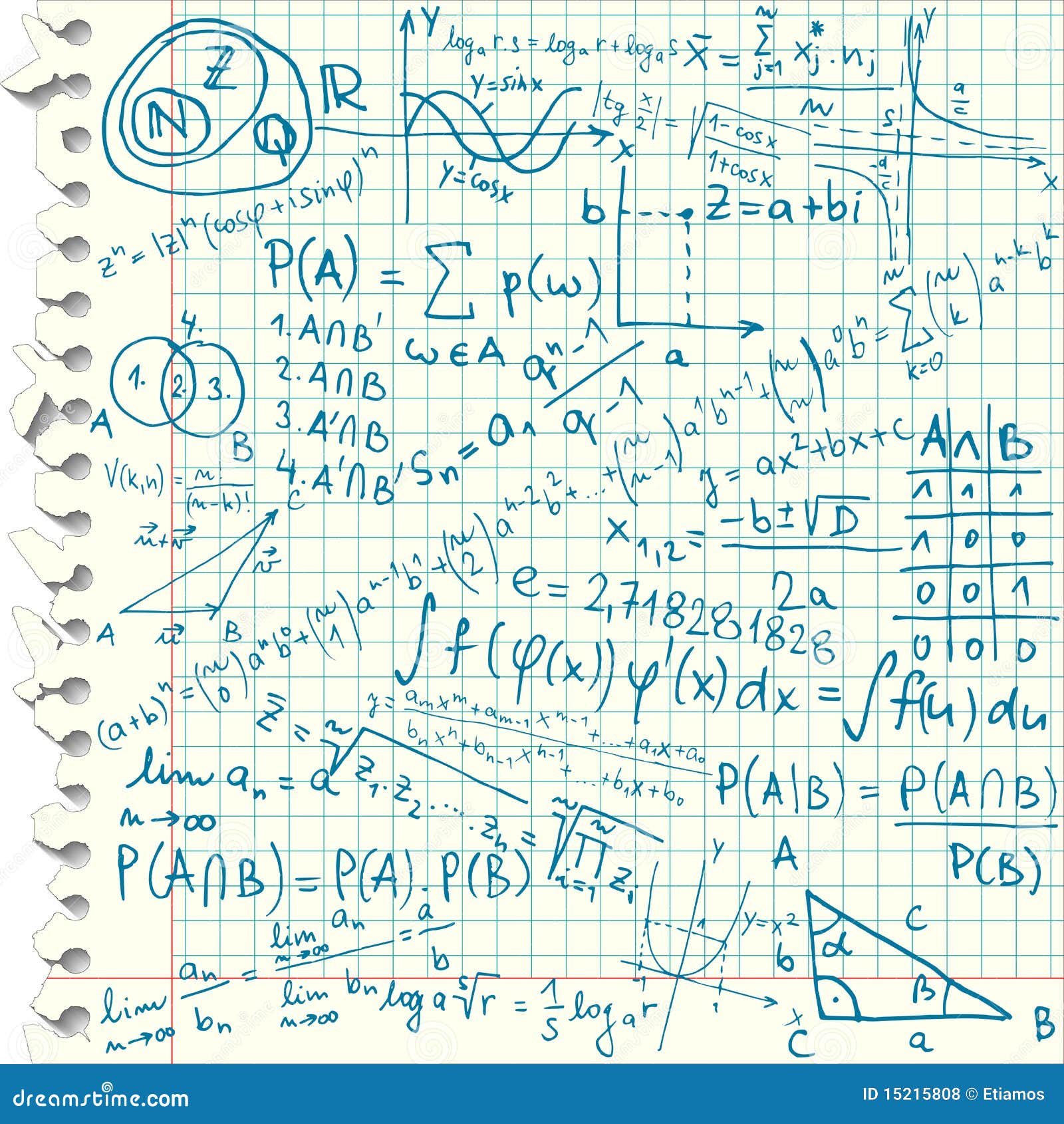 Mathematische Symbole stock abbildung. Illustration von verteilung ...
