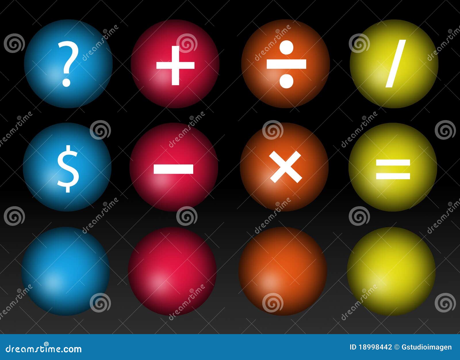 Mathematische Zeichen stock abbildung. Illustration von finanzierung ...