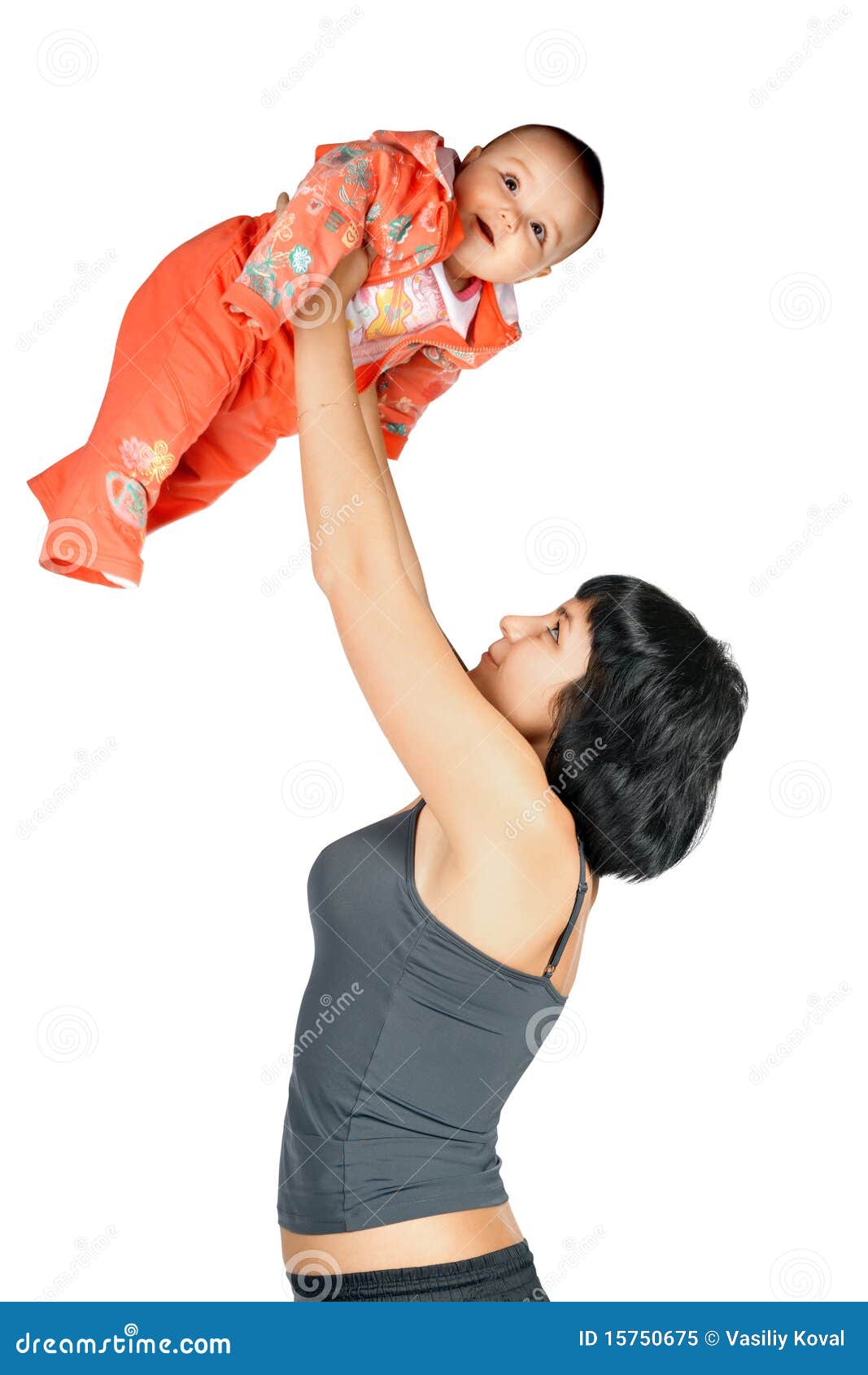 Mather with baby stock image. Image of caucasian, baby - 15750675