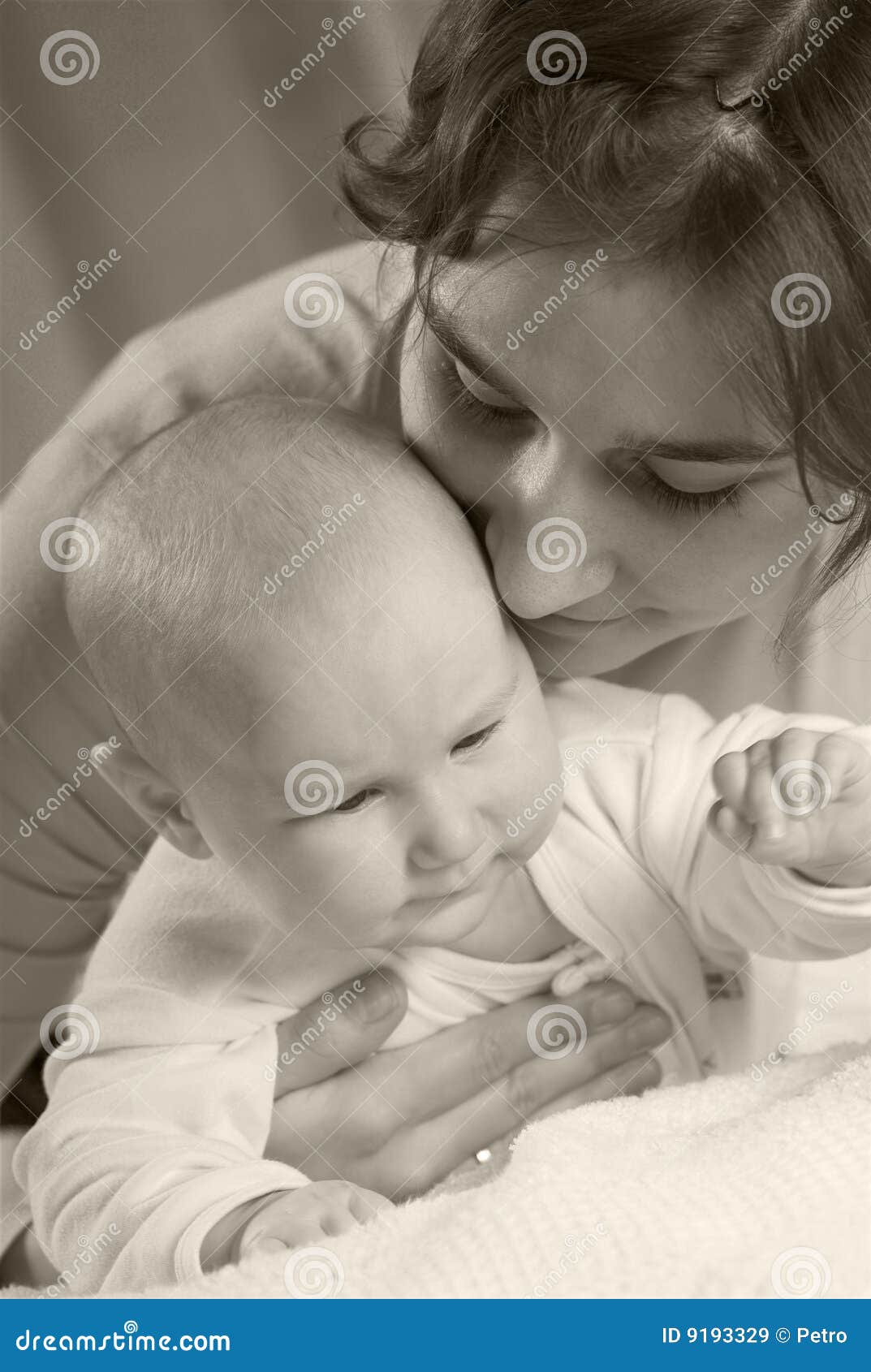 Mather with baby stock image. Image of infant, loving - 9193329