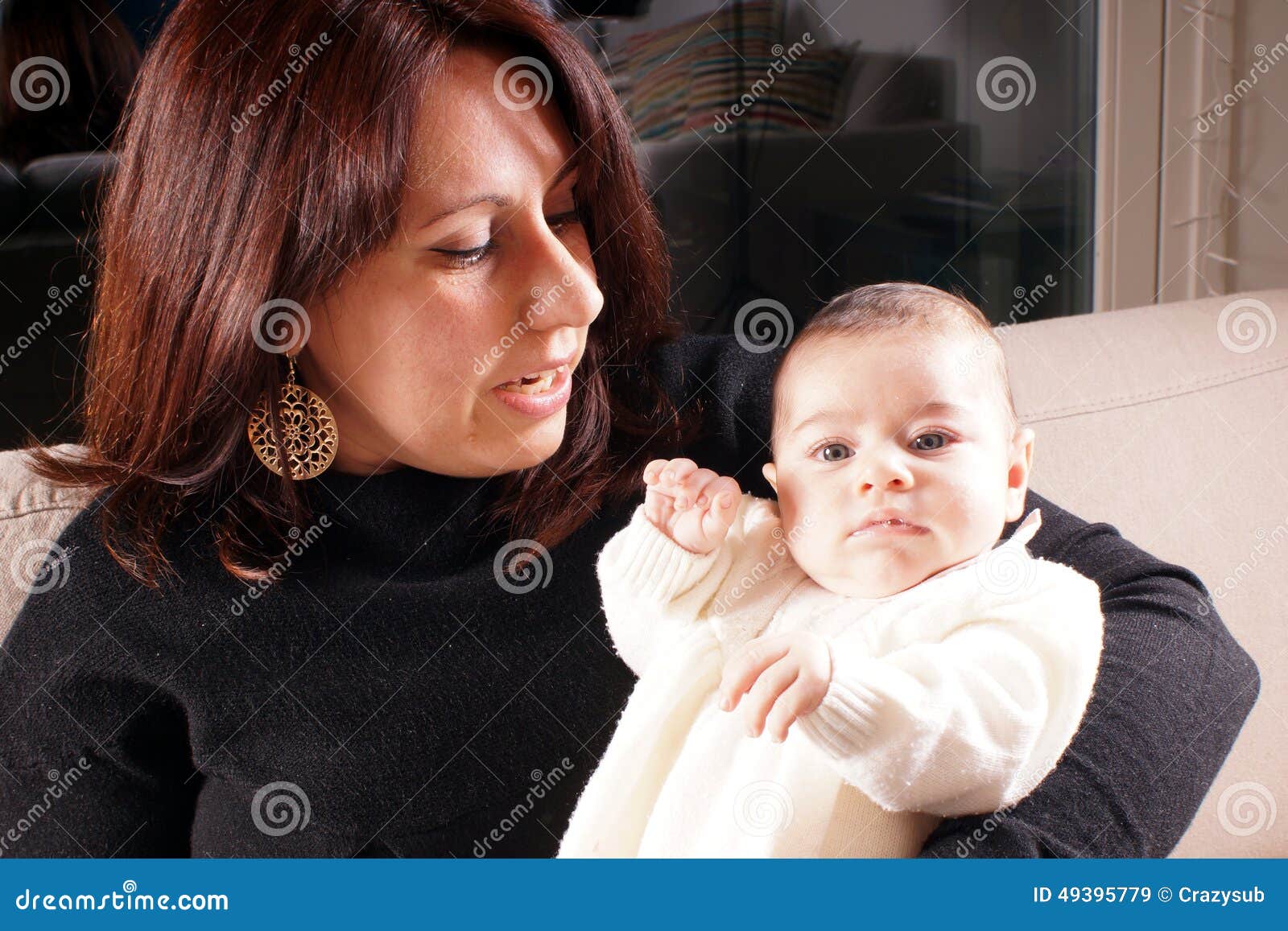Mather and children stock image. Image of happy, cute - 49395779