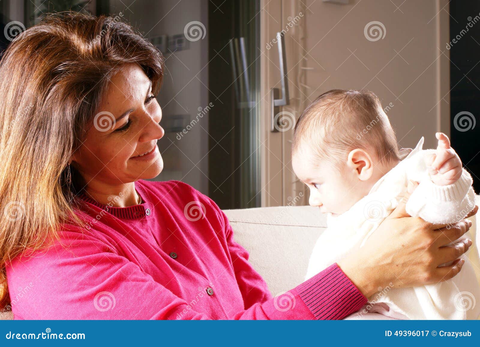 Mather and children stock image. Image of baby, infant - 49396017
