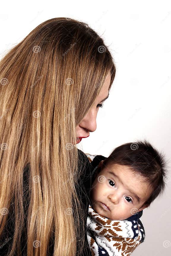 Mather and Son stock photo. Image of love, little, caucasian - 36801096