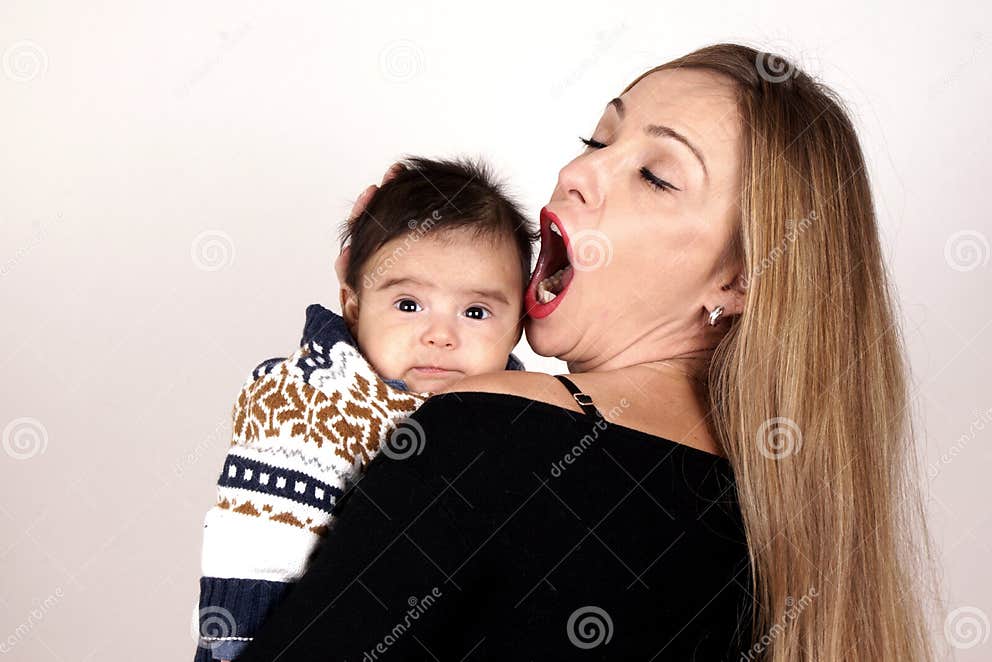 Mather and Son stock image. Image of cute, beauty, happiness - 36801417