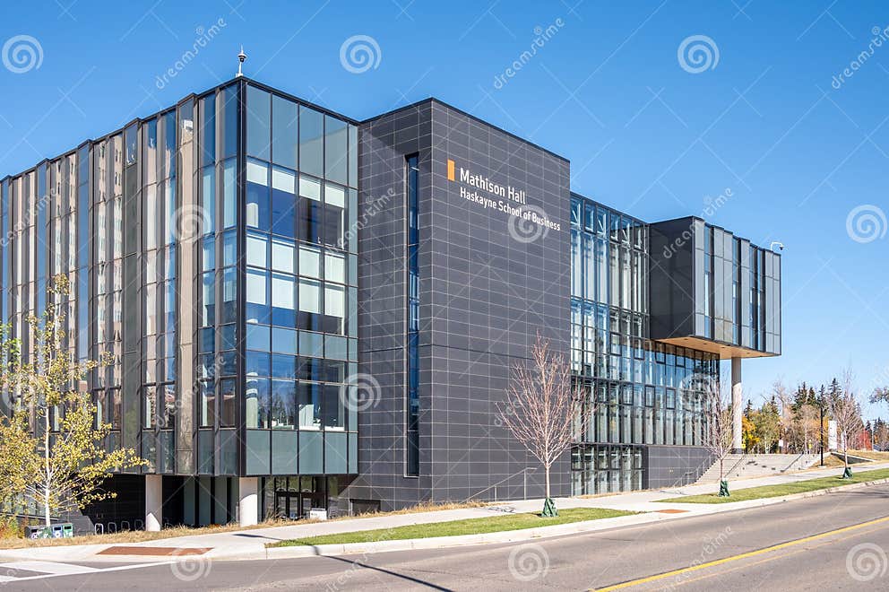 Mathison Hall Building at the University of Calgary Editorial Stock ...