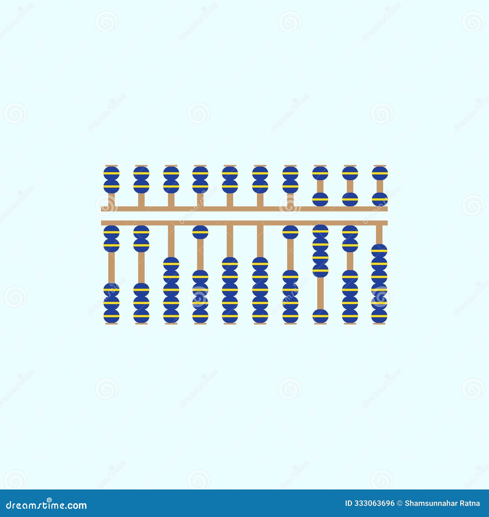 Mathmatic Calculation Abacus Design Template Stock Illustration ...