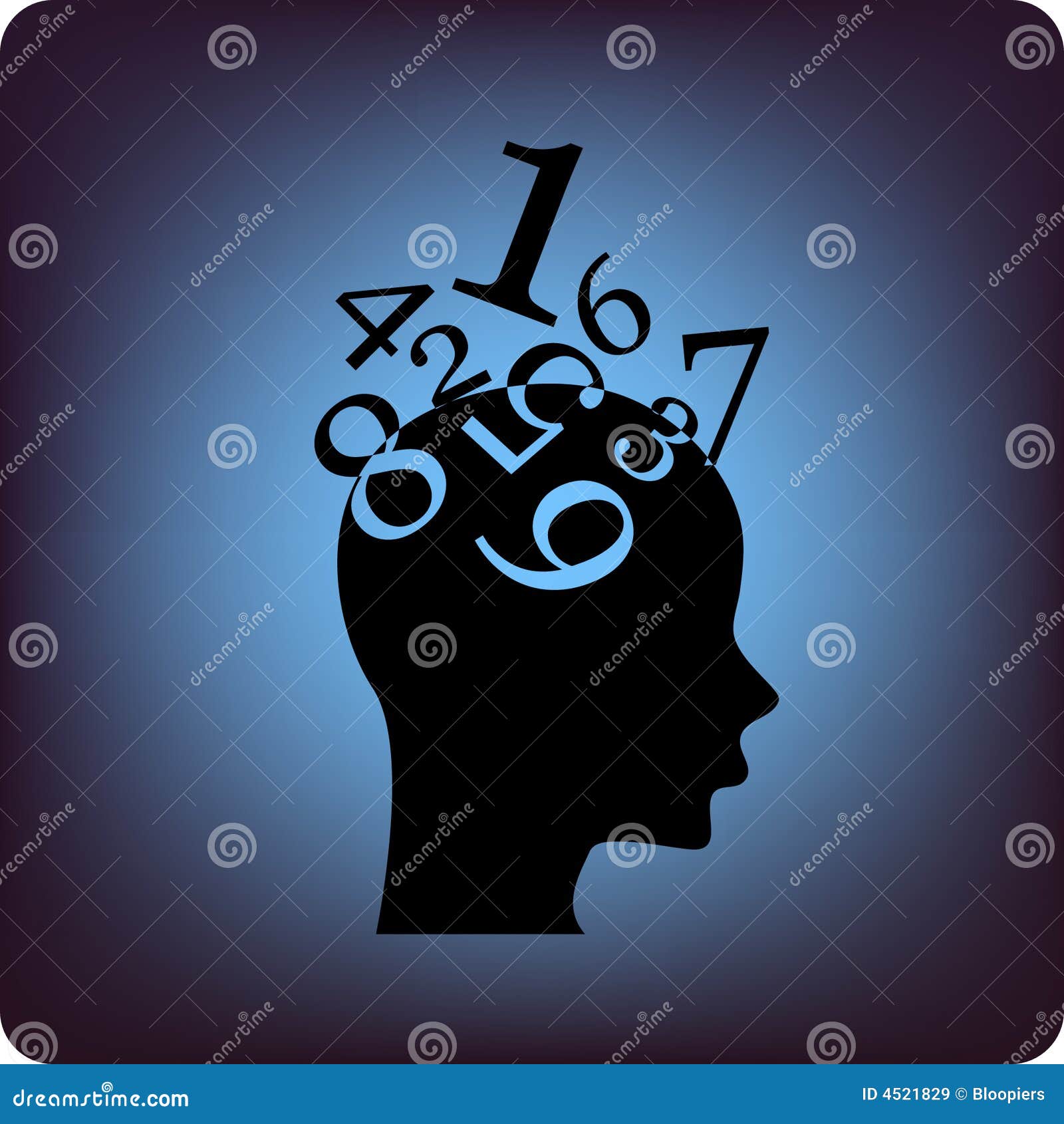 Maths stock vector. Illustration of genius, smart, neurology - 4521829