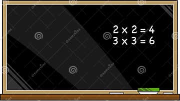 Maths Blackboard Illustration Stock Vector - Illustration of vector ...