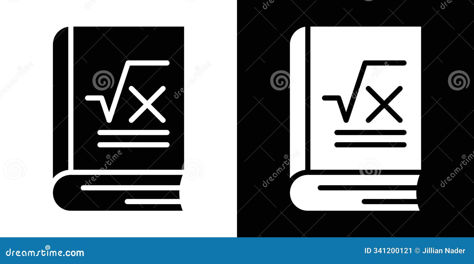 Maths Logo With Scribble Effect. Scattered Mathematics Symbol On Blue ...