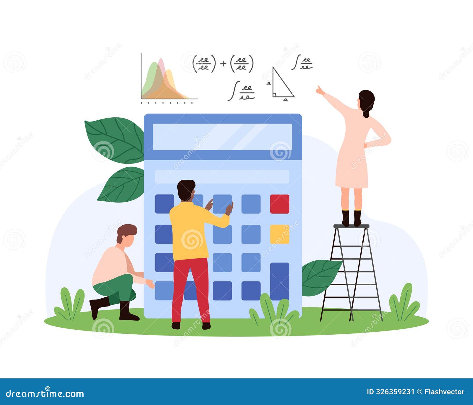 Maths Calculation, Mathematics Lessons, Tiny People Study with Big ...