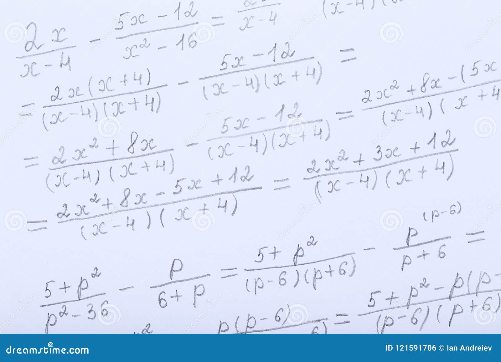 Maths formulas stock photo. Image of math, exam, class - 121591706