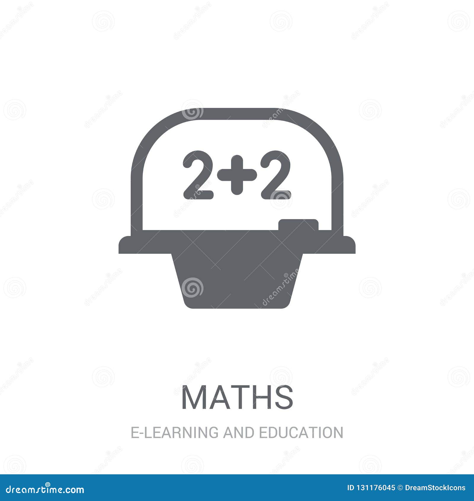 Logo For The Maths School Subject Vector Illustration | CartoonDealer ...