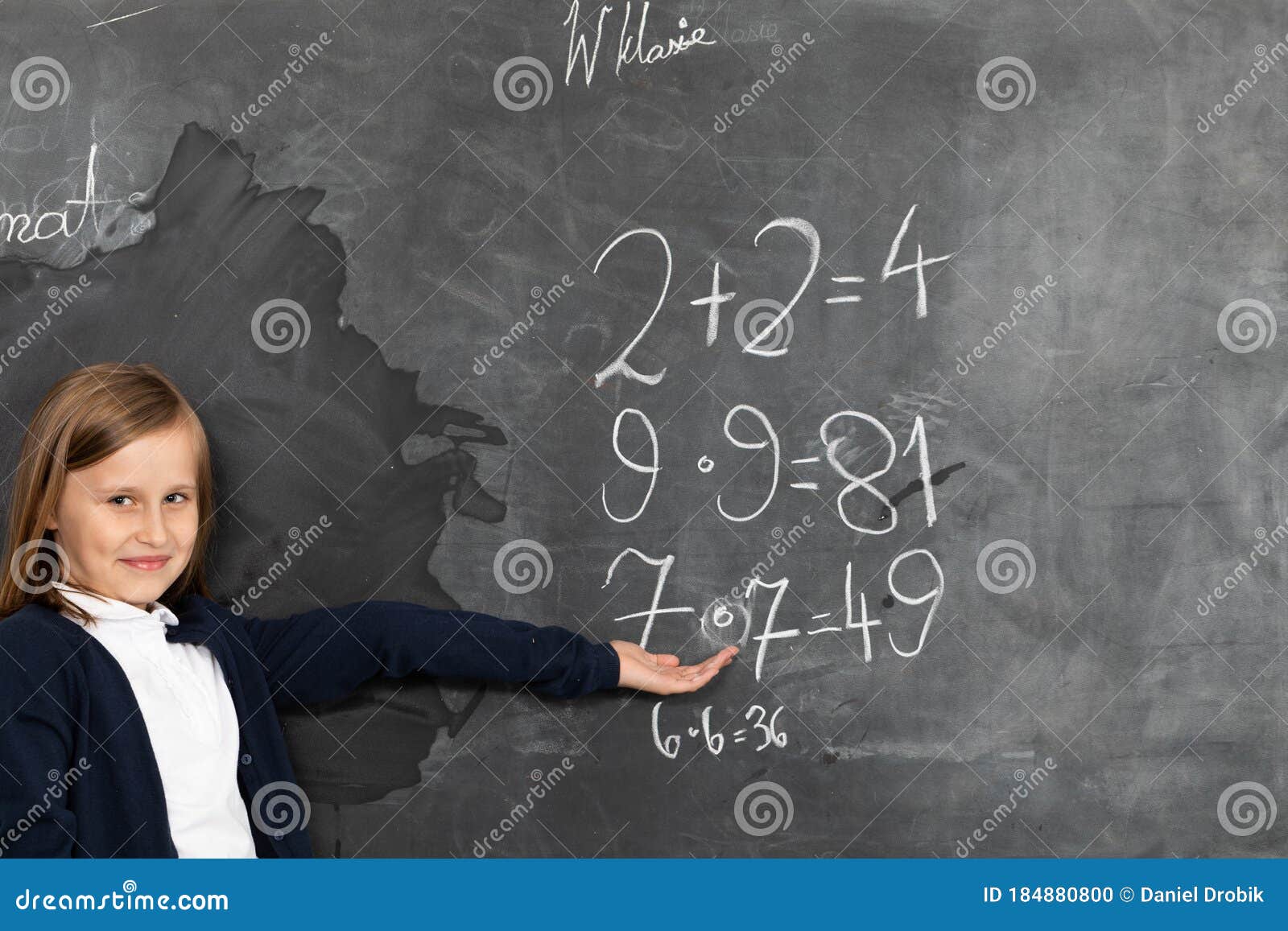 In the Maths Lesson the Student Turns To the Class and Shows the ...