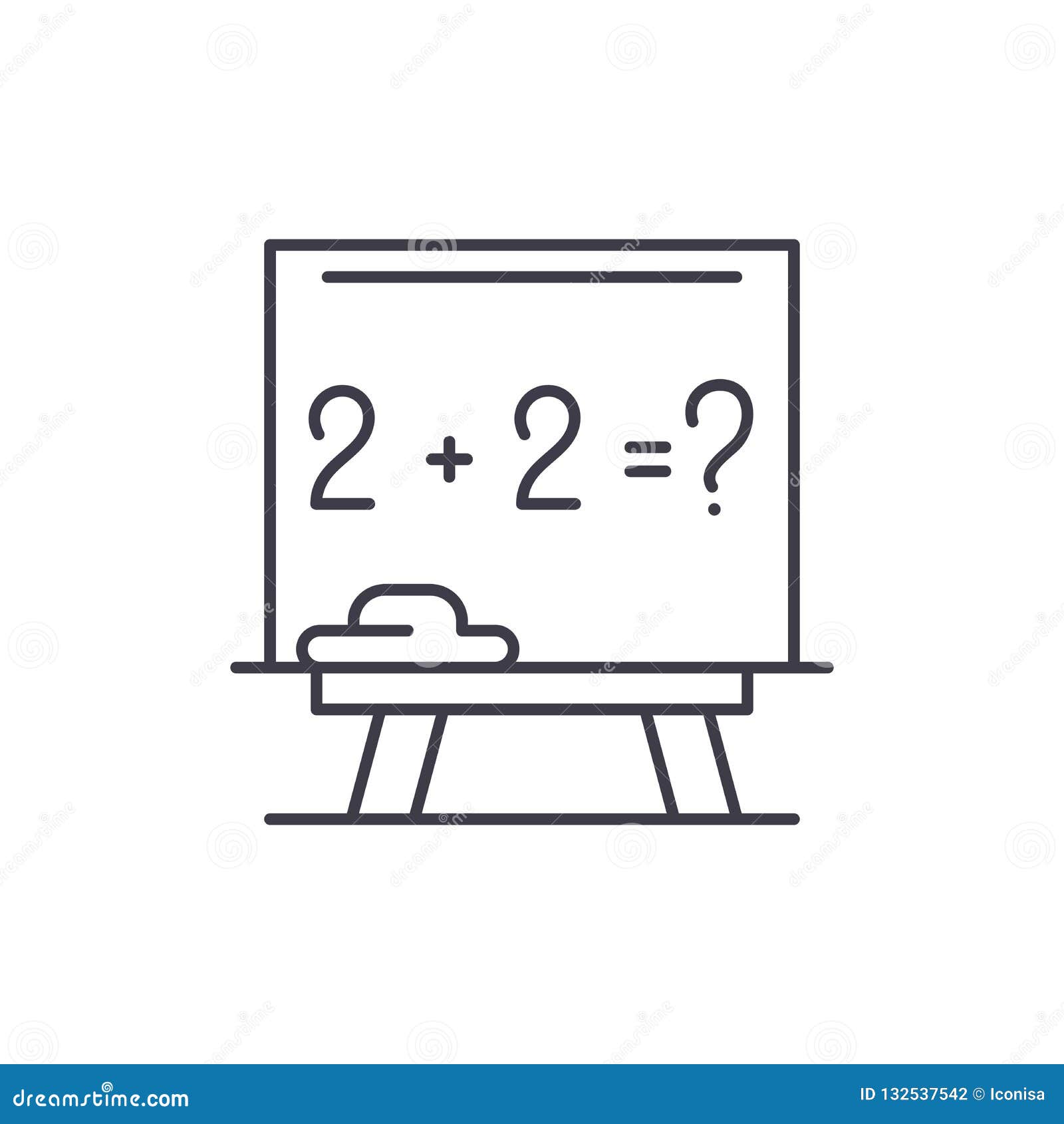 Maths Lessons Line Icon Concept. Maths Lessons Vector Linear ...