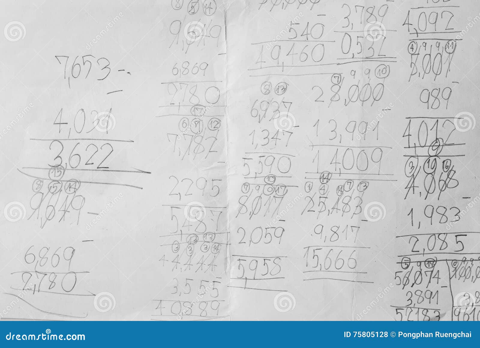Maths notes stock photo. Image of paper, note, mathematical - 75805128