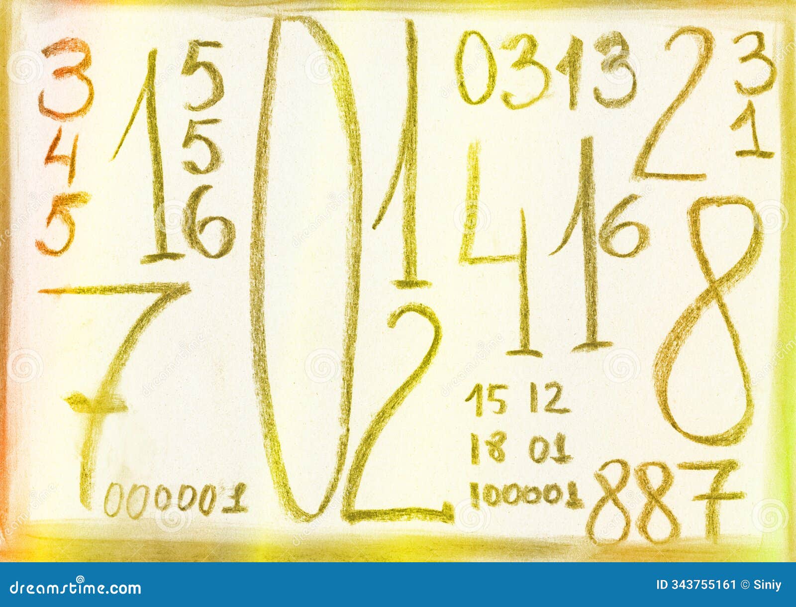 Maths Handwritten Numbers Calculation, Mathematics Algebra Student ...