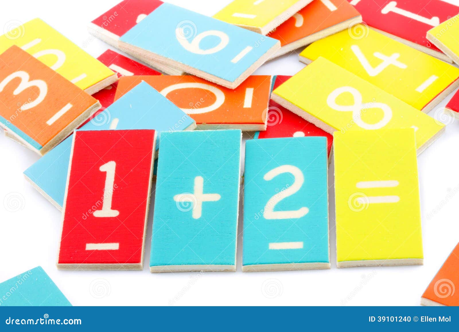 Maths numbers at preschool stock photo. Image of concentrate - 39101240