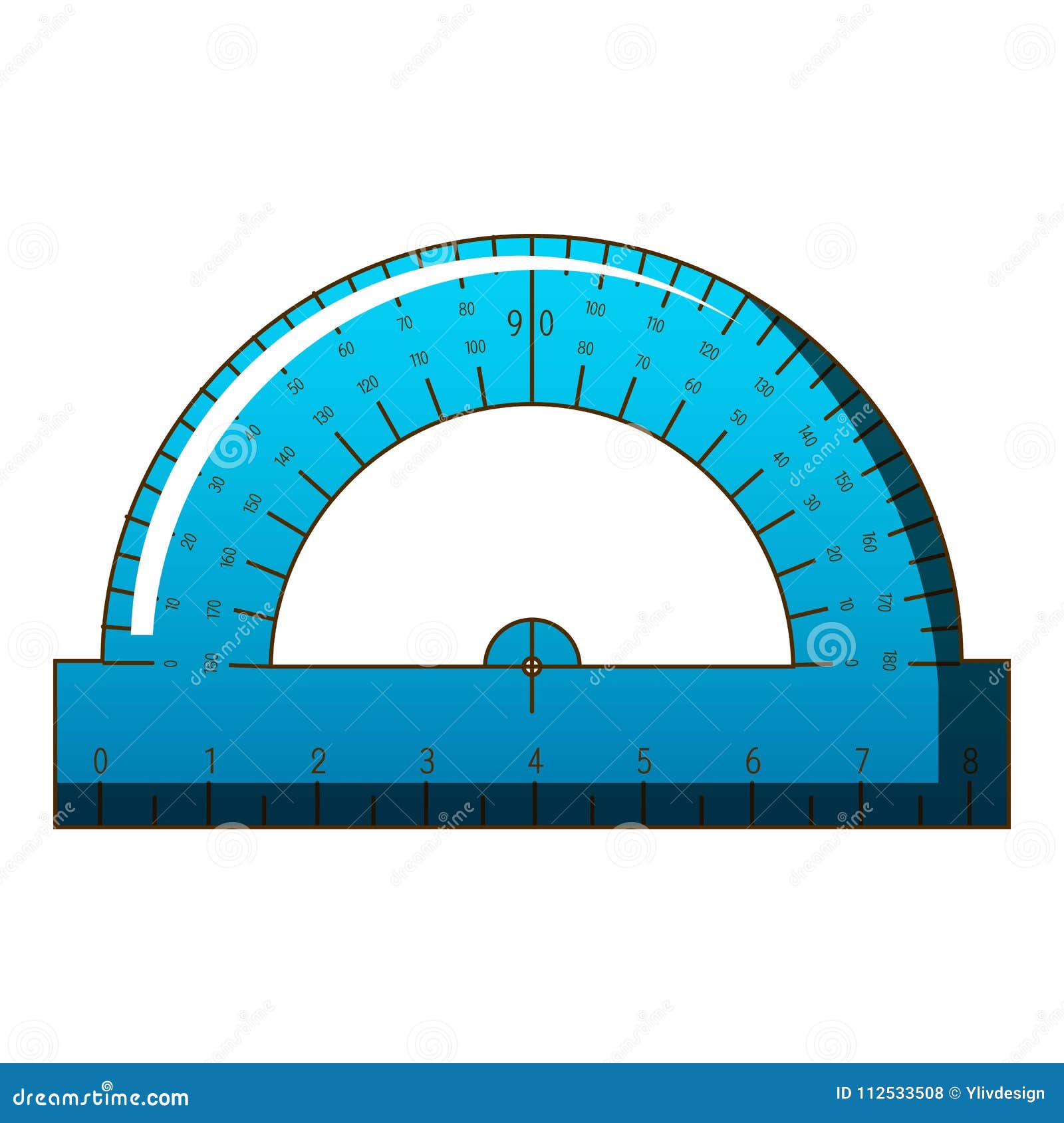 Maths Ruler Icon, Cartoon Style Stock Vector - Illustration of ...