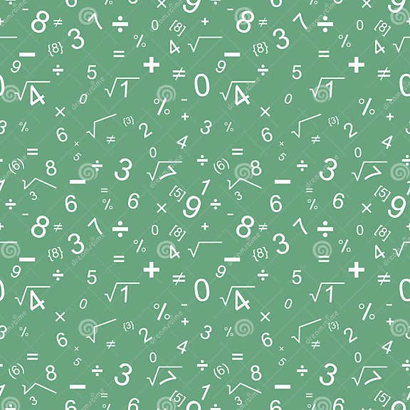 Maths seamless pattern stock vector. Illustration of signs - 37101676