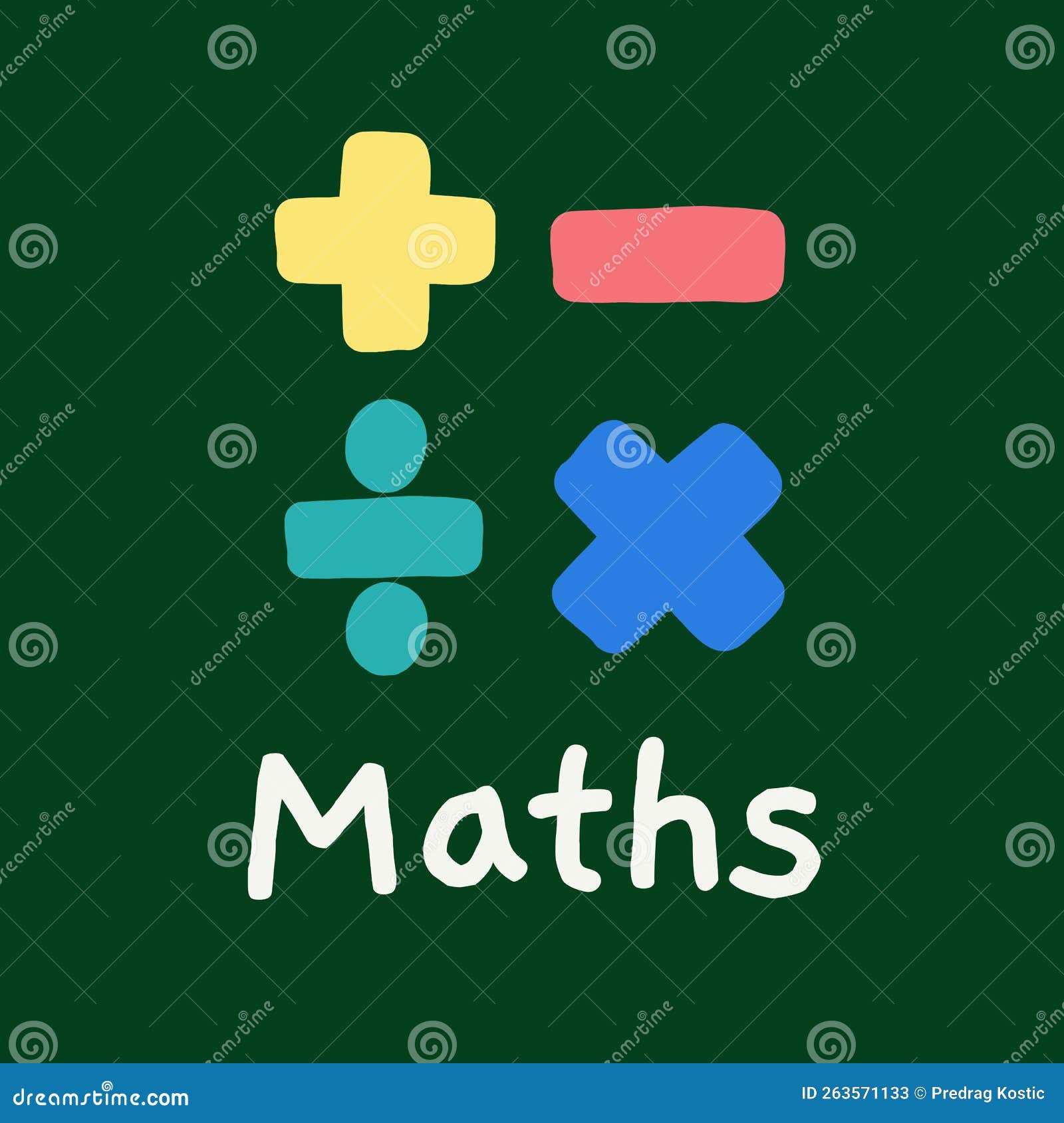 Maths sign and symbol stock illustration. Illustration of design ...