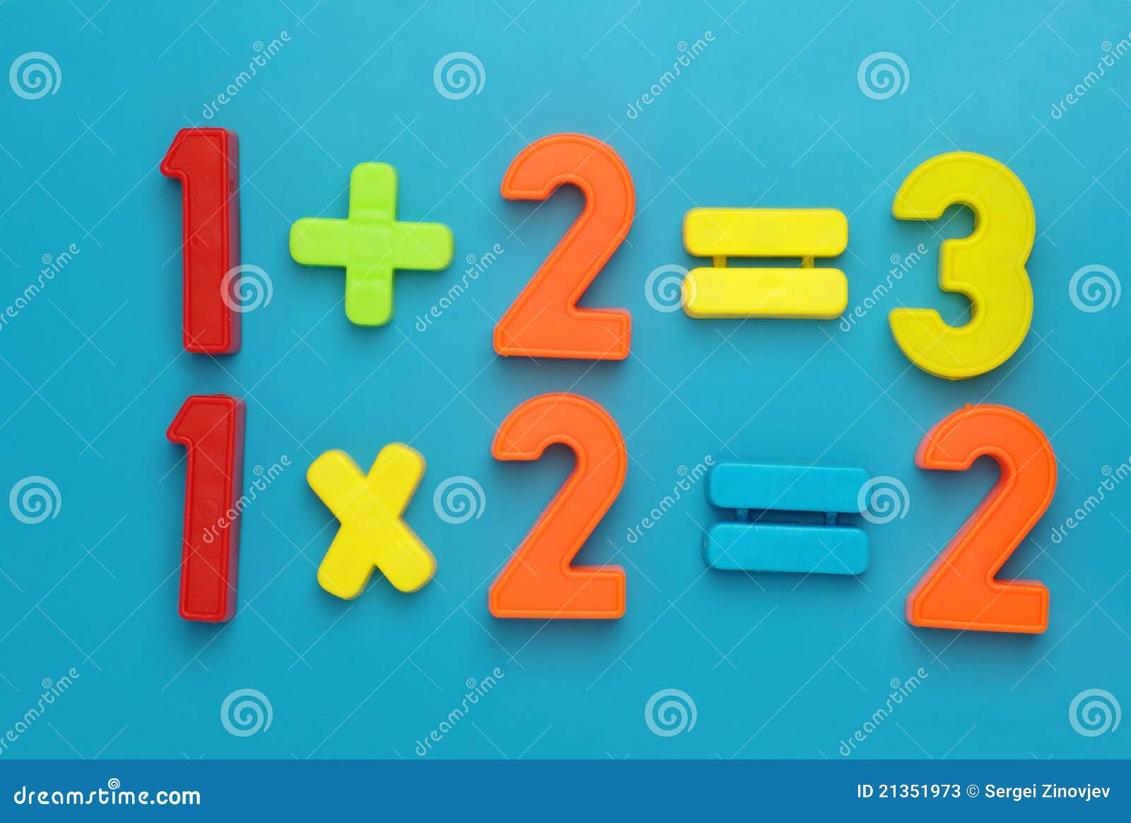 Maths Simples Avec Des Nombres Magetic. Image stock - Image du ajout ...