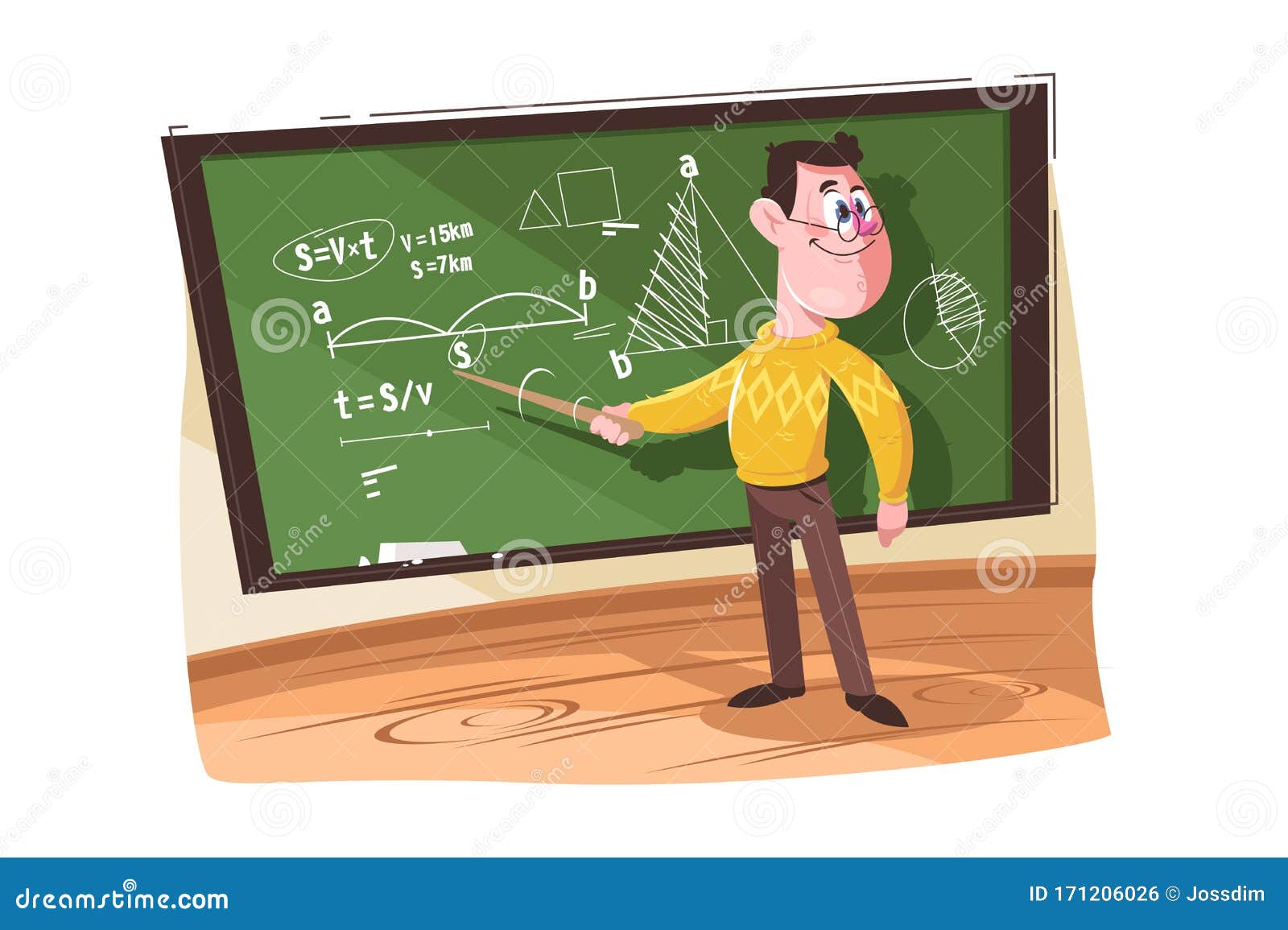 Male Math Teacher Clipart