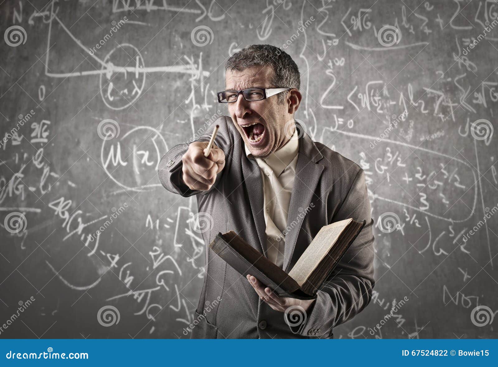 Maths Teacher Pointing at Someone Stock Photo - Image of rage, maths ...