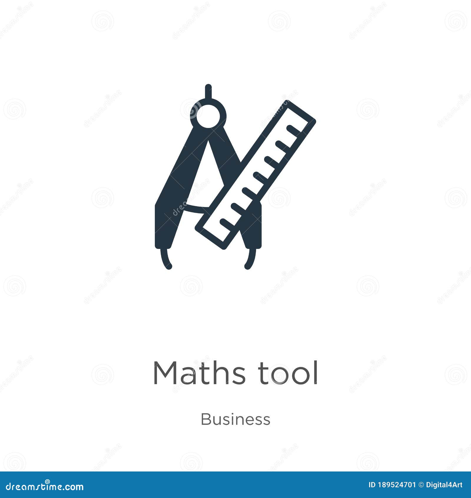 Maths Tool Icon Vector. Trendy Flat Maths Tool Icon from Business ...