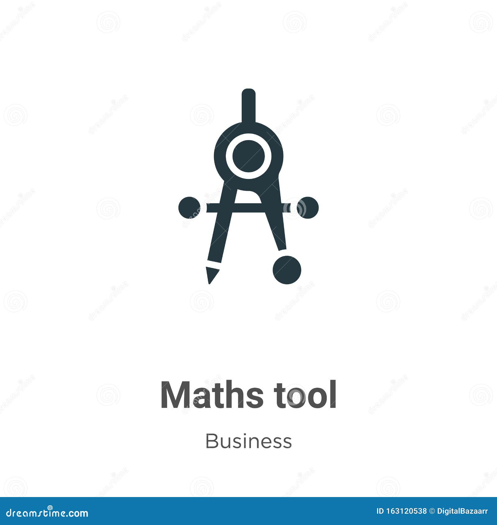 Maths Tool Icon Vector Sign And Symbol Isolated On White Background ...