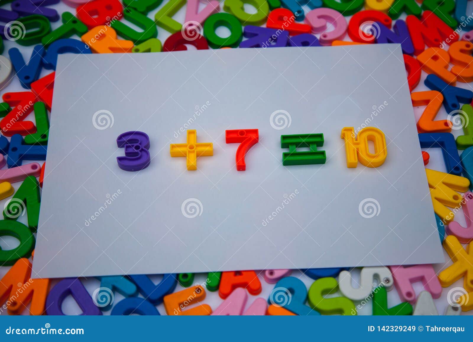Maths Written with Alphabet Blocks Stock Image - Image of thanks ...