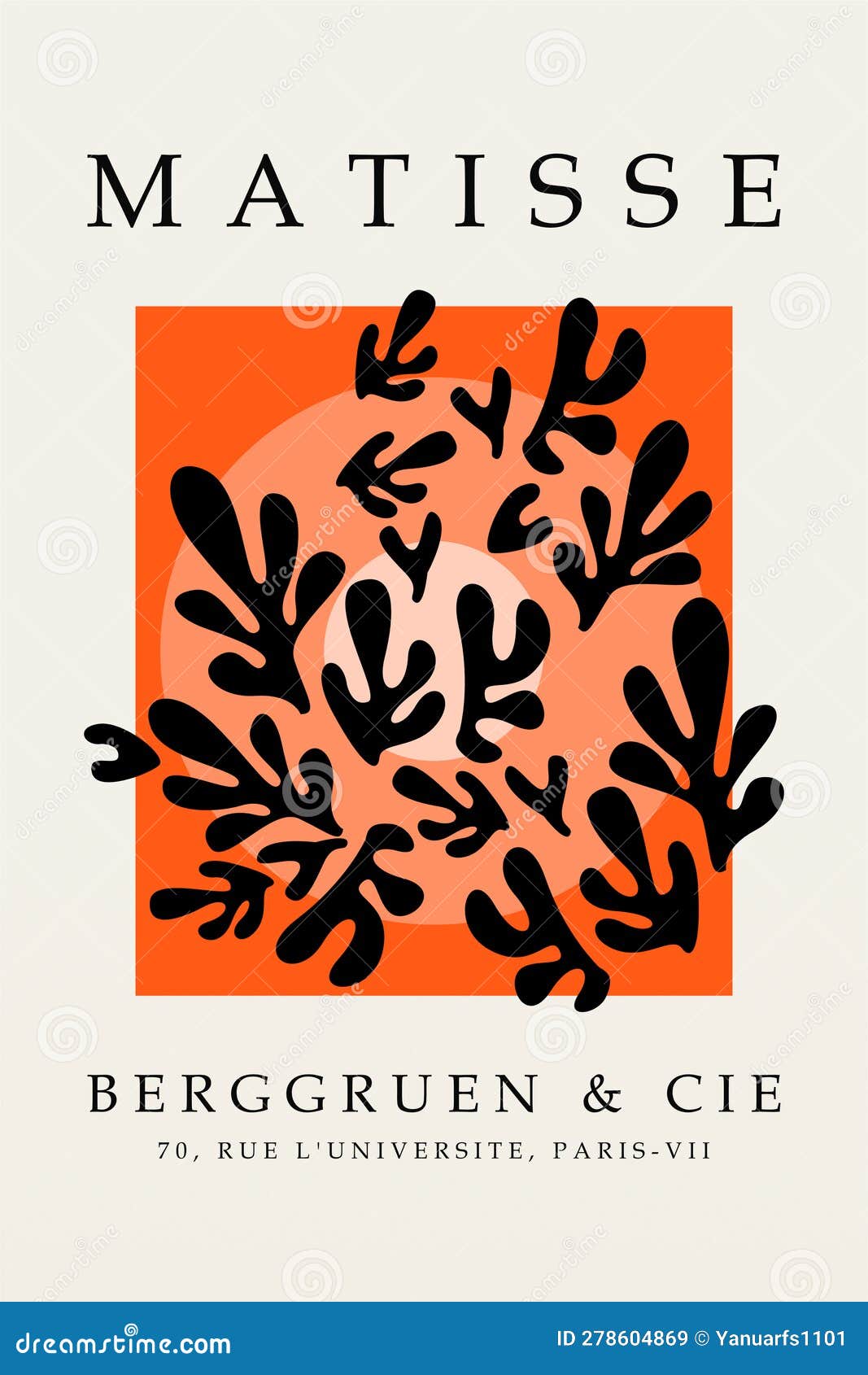 Matisse Wall Art Decoration Poster Stock Vector - Illustration of ...