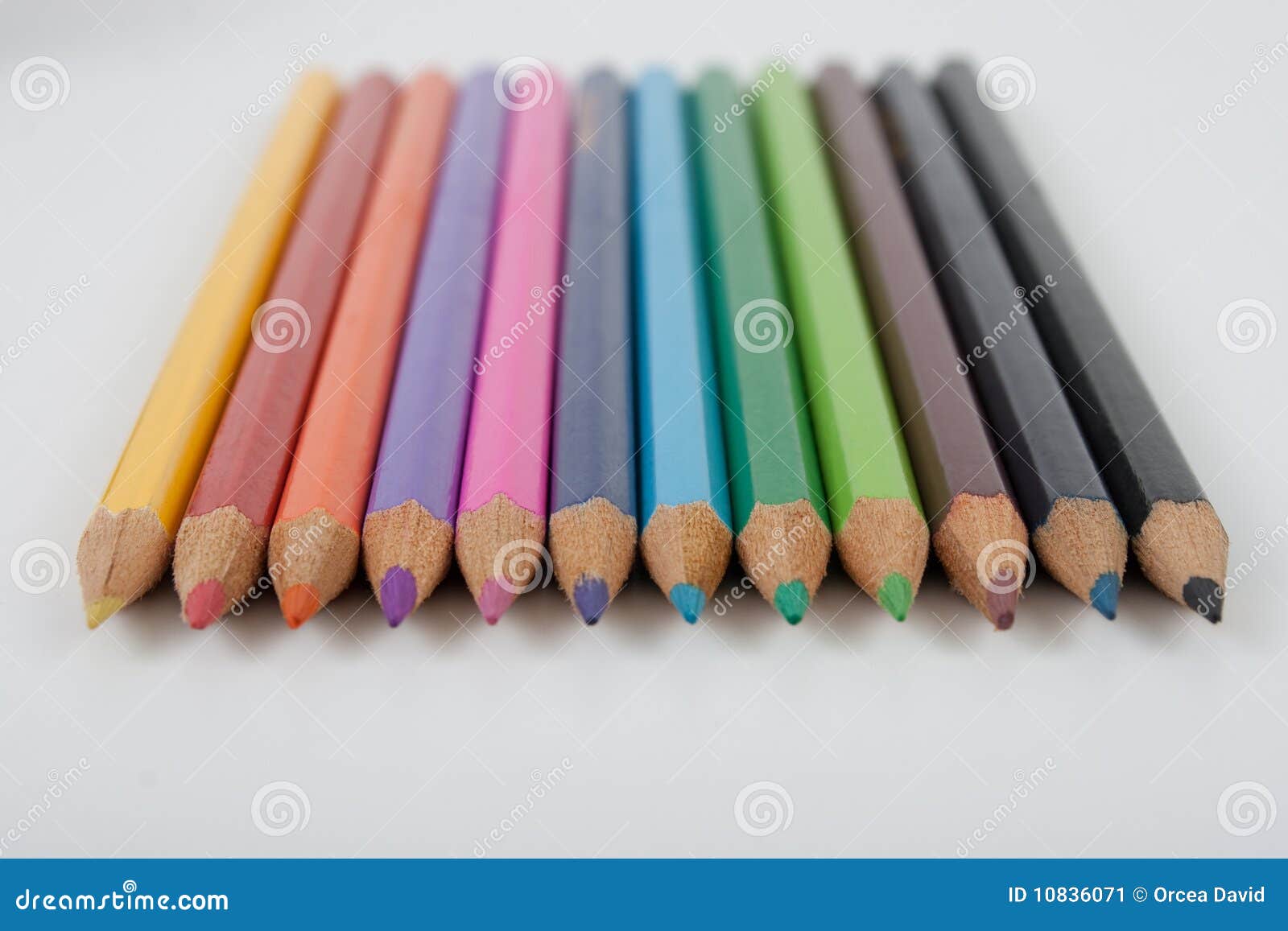 Matita colorata immagine stock. Immagine di ufficio, colorato - 10836071