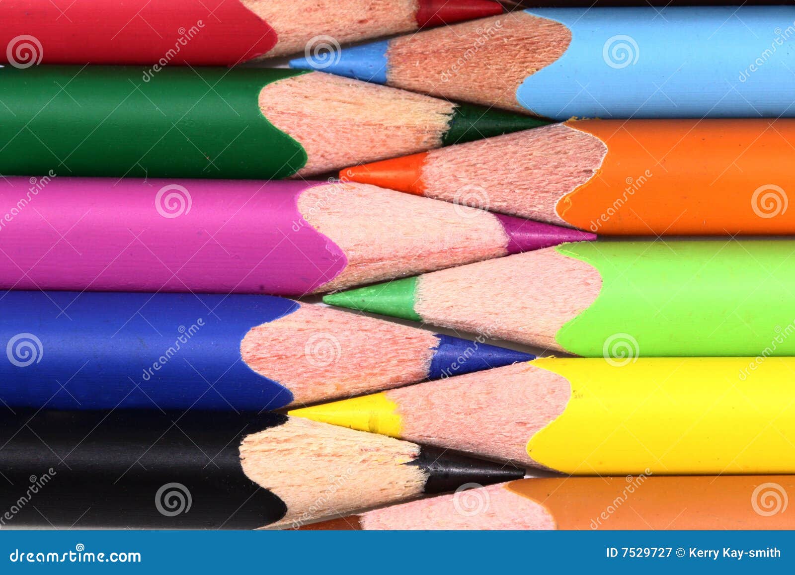 Matita colorata luminosa immagine stock. Immagine di illustrazione ...