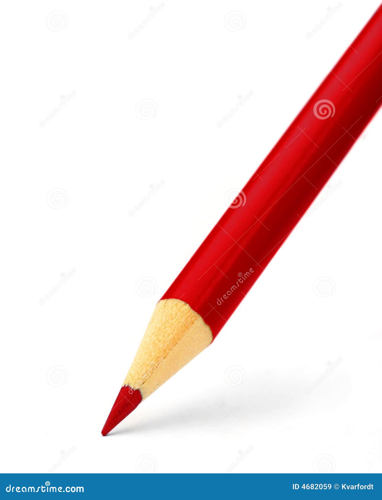 Matita di colore rosso immagine stock. Immagine di artistico - 4682059