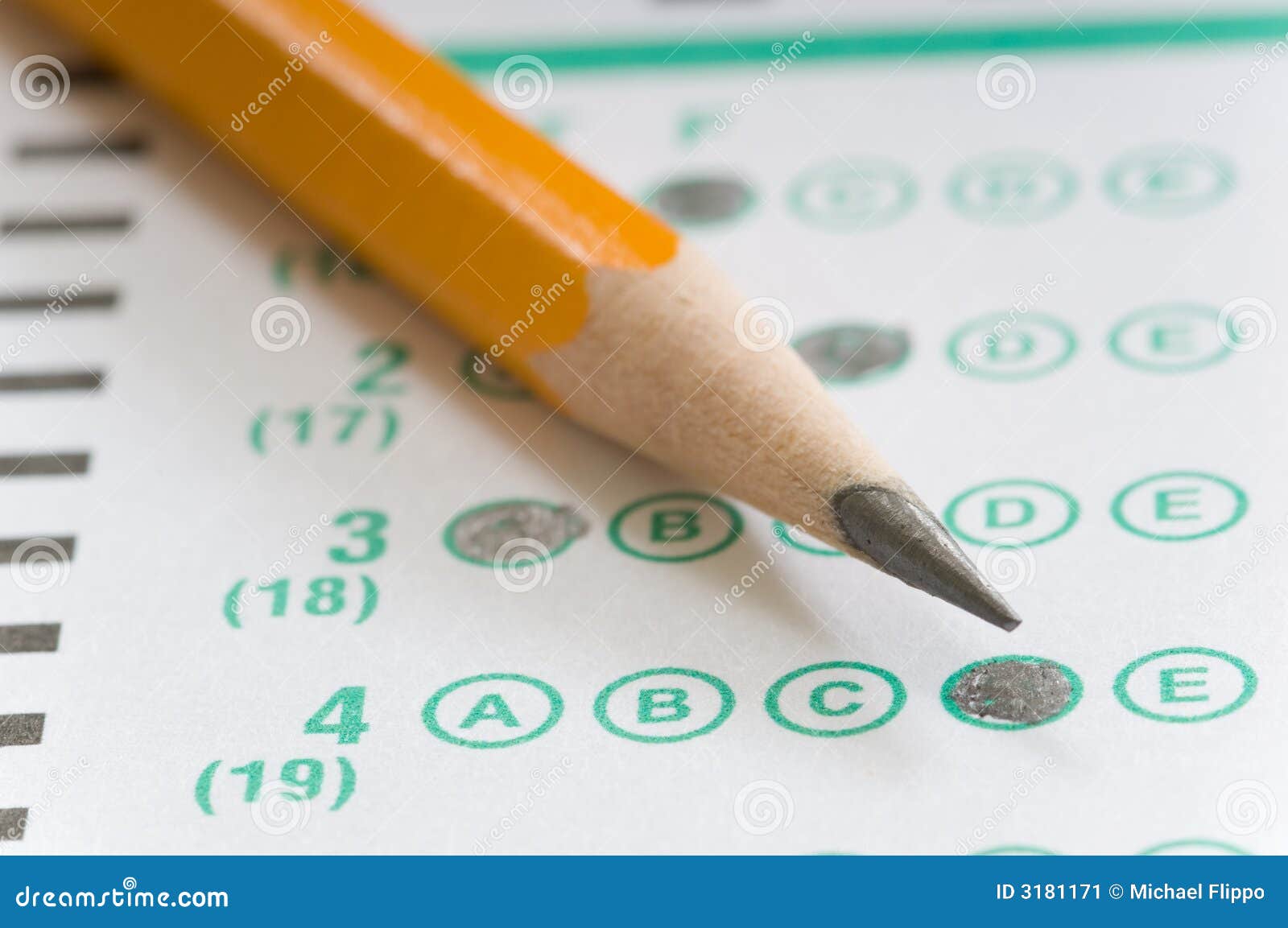 Matita e prova immagine stock. Immagine di norma, scrittura - 3181171