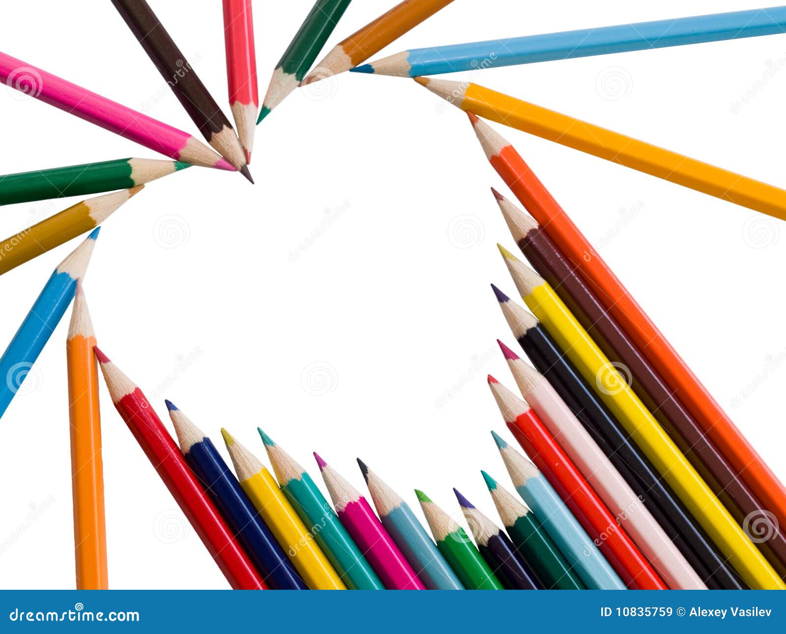 Matite colorate immagine stock. Immagine di abbozzo, amore - 10835759