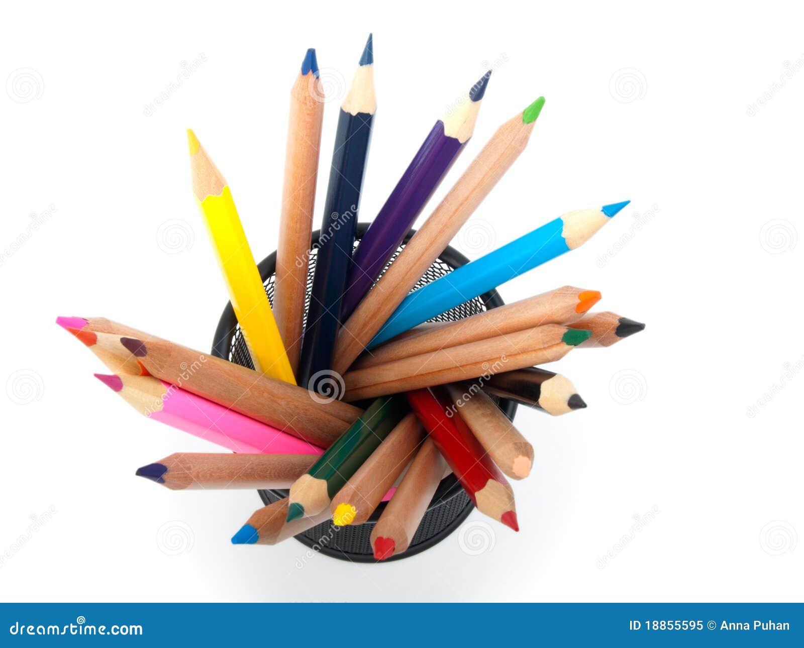 Matite colorate immagine stock. Immagine di mucchio, multicolore - 18855595