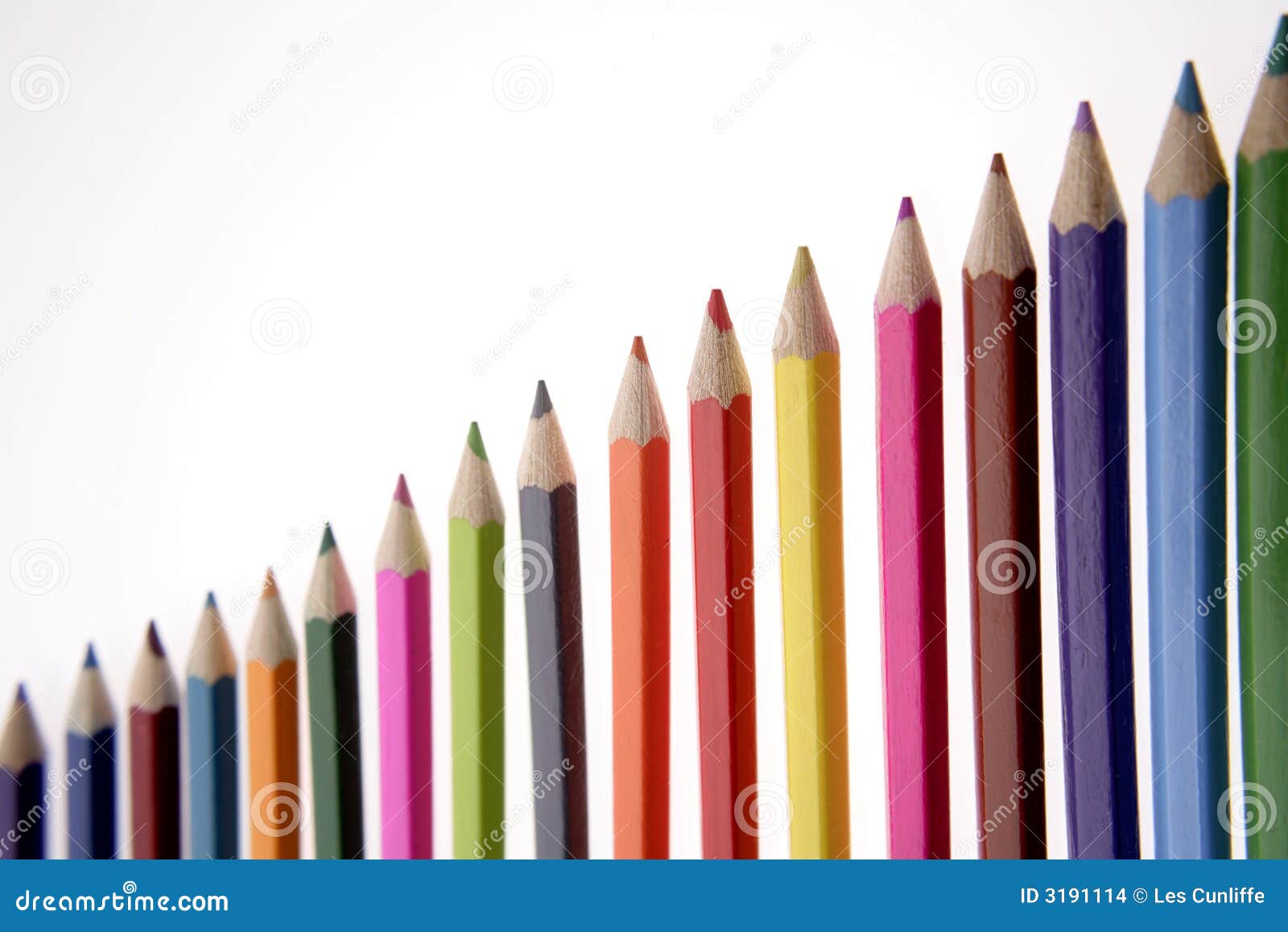 Matite colorate fotografia stock. Immagine di sfondo, chiusura - 3191114