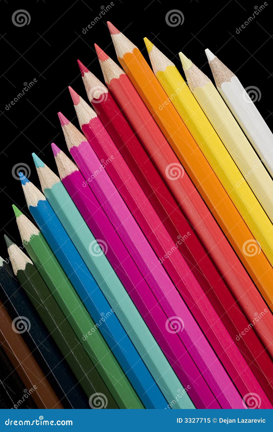 Matite colorate immagine stock. Immagine di pastelli, macro - 3327715