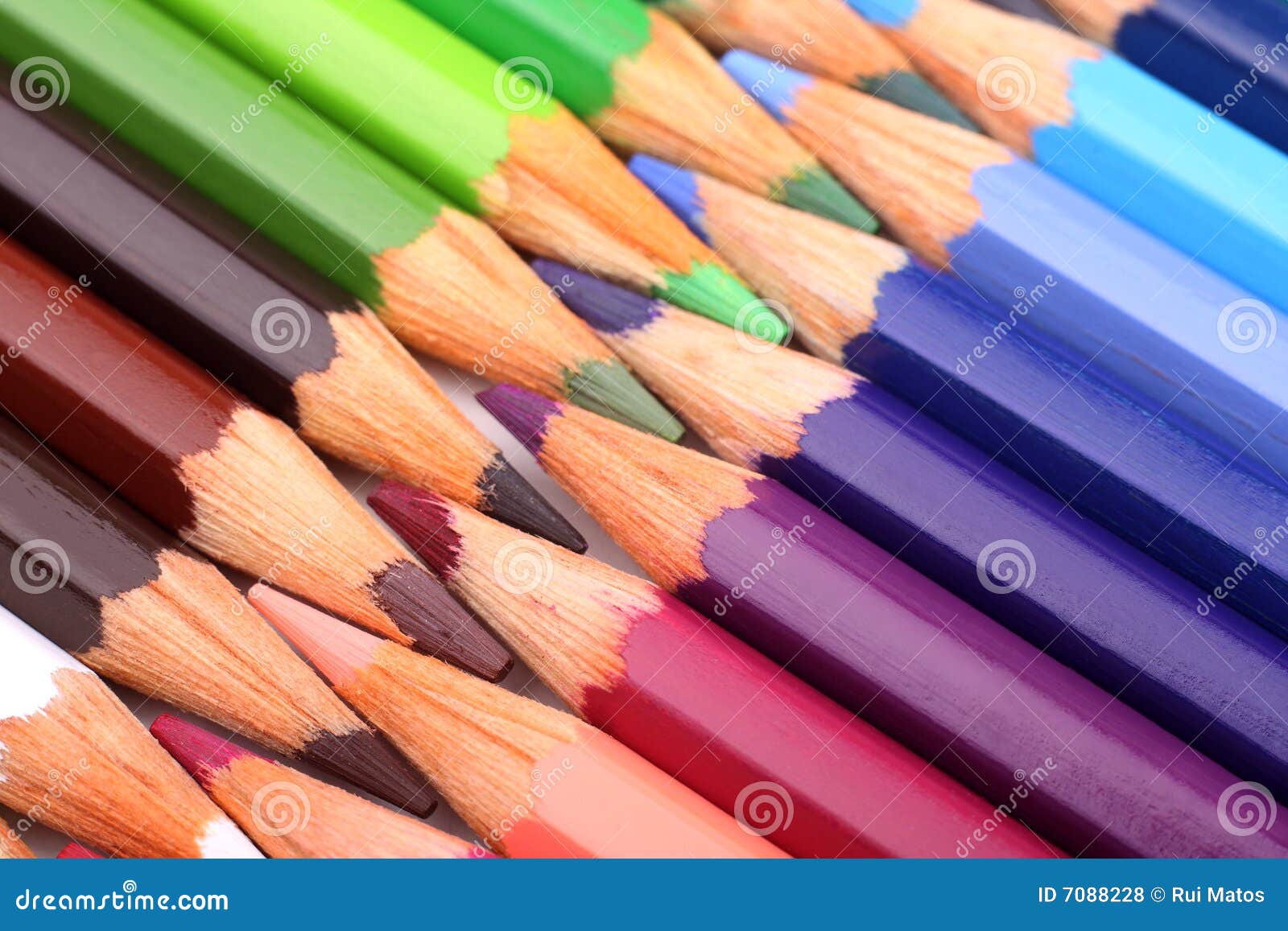 Matite di colore fotografia stock. Immagine di illustrazione - 7088228