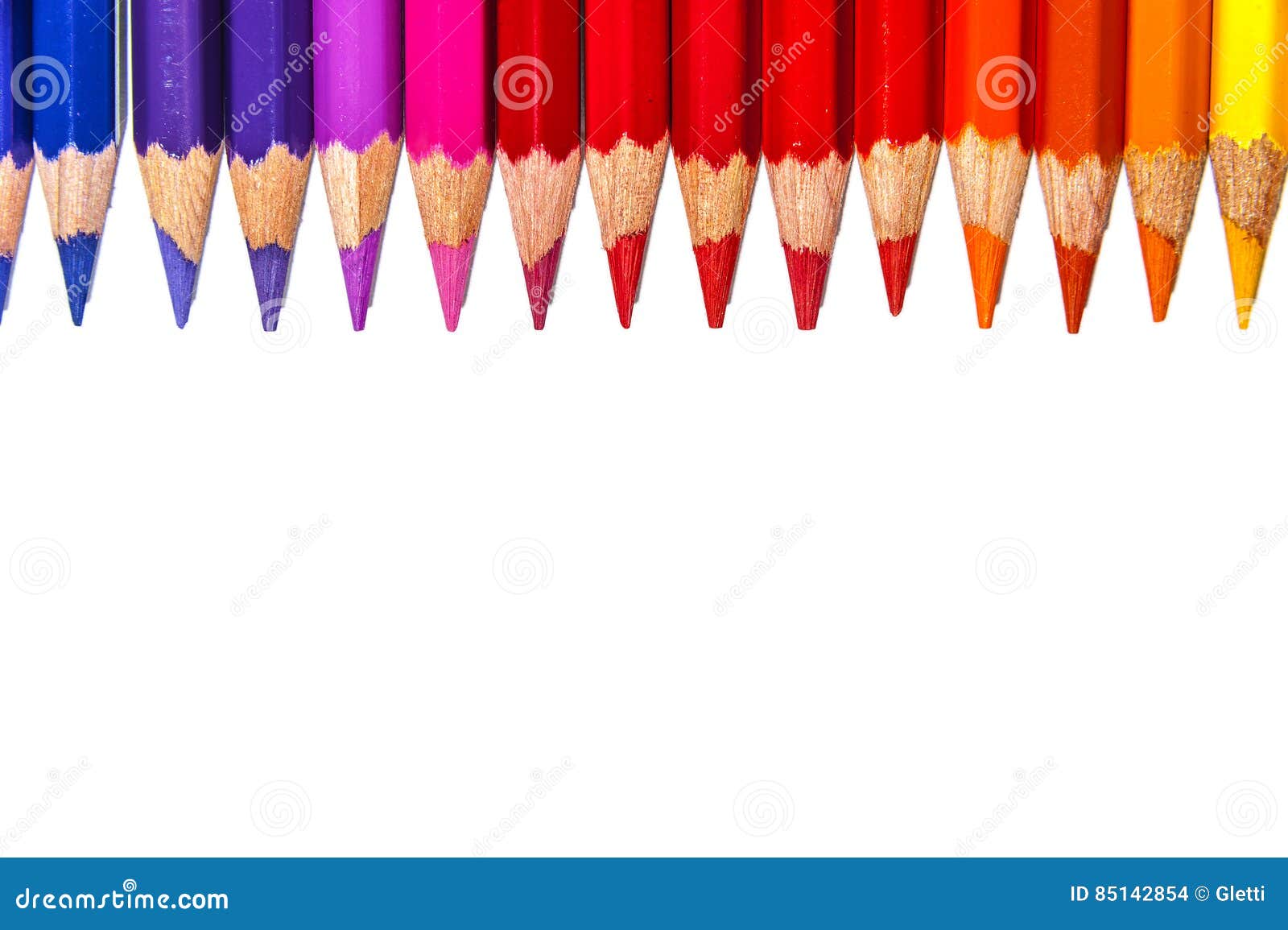 Matite Isolate Di Colore Nella Linea Fotografia Stock - Immagine di ...