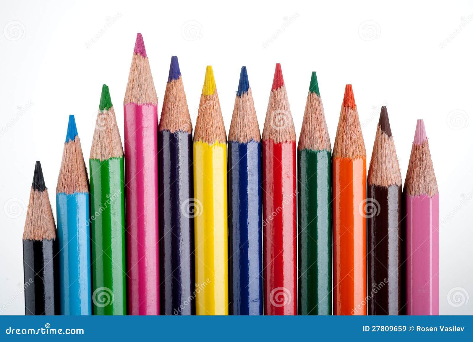 Matite multicolori immagine stock. Immagine di estratto - 27809659