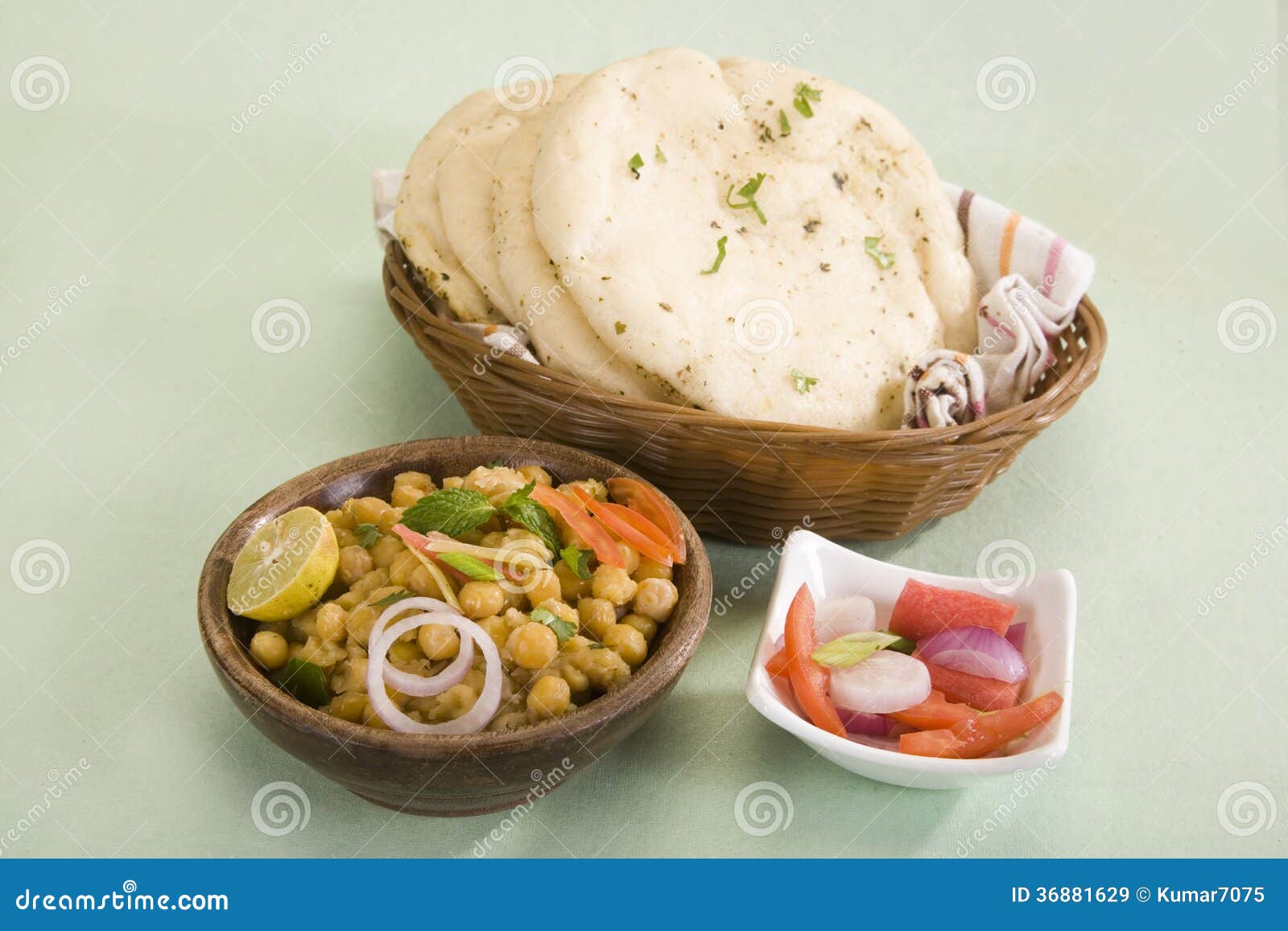 Matra Chaat with Kulcha stock image. Image of dish, choley - 36881629