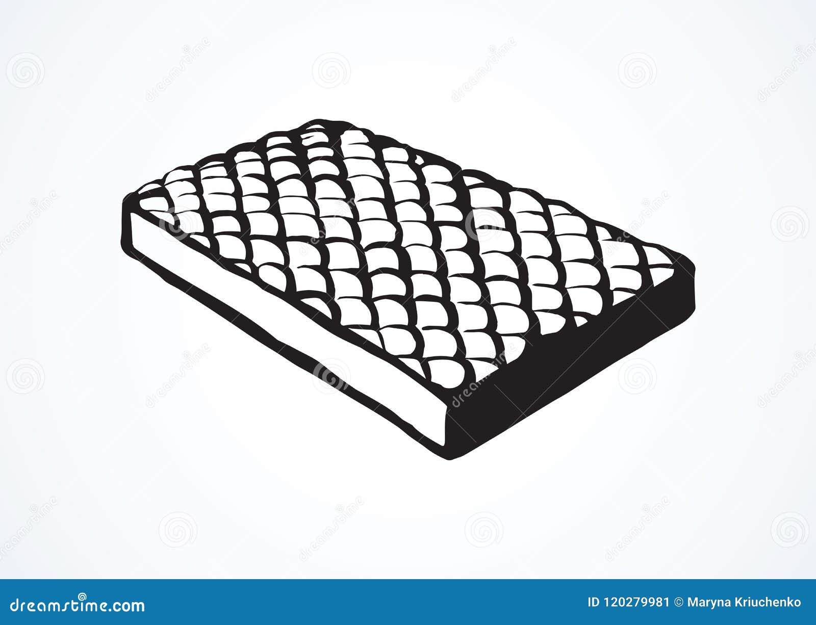 Matras Vector tekening vector illustratie. Illustration of achtergrond ...