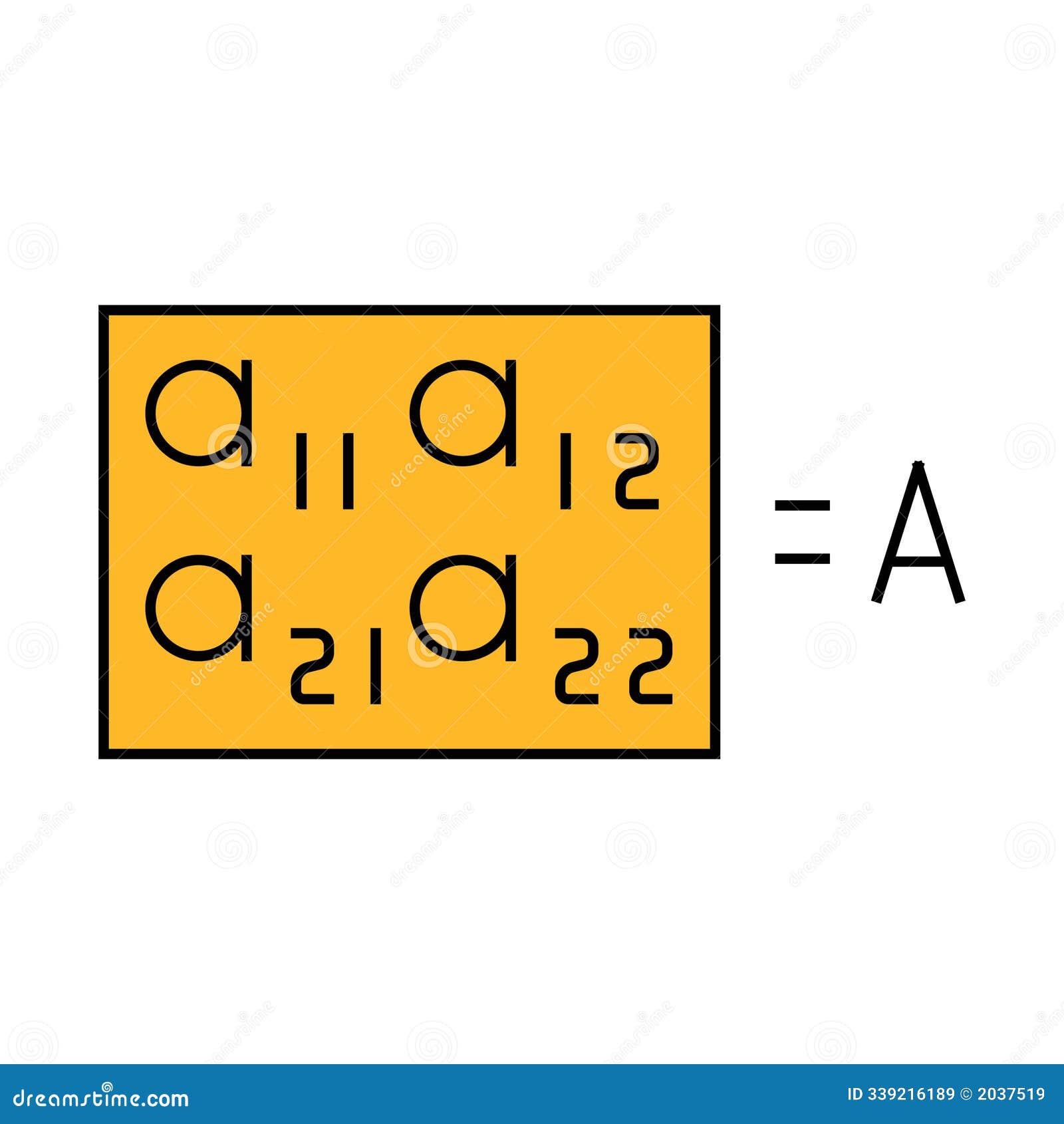 Matrice Math Science Education Icon Color Illustration Stock ...