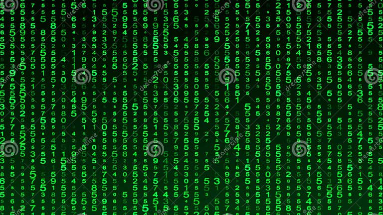 Matrice Verde Di Sfondo Digitale. Sfondo Matrice. Codice Binario ...